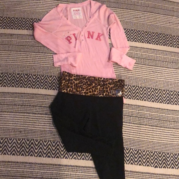 PINK Victoria's Secret | Pants & Jumpsuits | Pink Vs Set | Poshmark